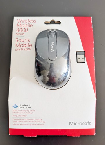 Open Box Microsoft Wireless Mobile Mouse 4000 (D5D-00003) (Model: 1383 ...