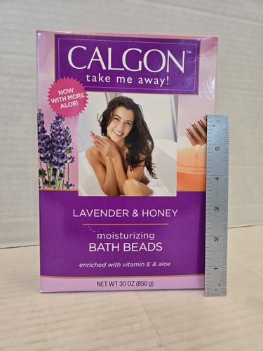 CALGON Take Me Away! LAVENDER & HONEY moisturizing BATH BEADS 30 oz ...