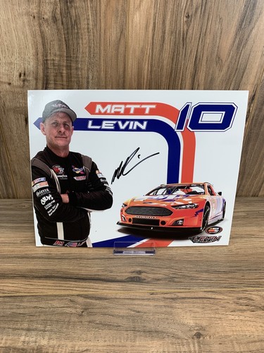 Nascar Racing Matt Levin #10 Levin Racing Autographed Signed Print ...