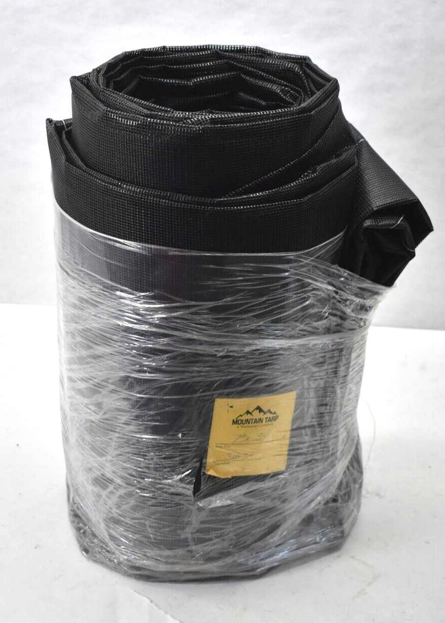 Mountain Tarp Screen Tarp w 1 Pocket Black Mesh Heavy Duty 7'6" x 34 ...