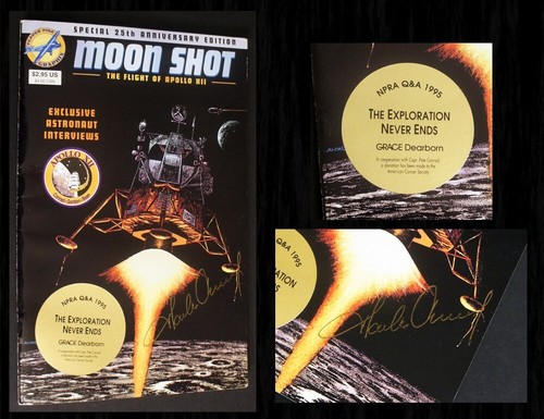 Apollo 12 Moonwalker CHARLES "PETE" CONRAD Signed Graphic Novel - MOON ...
