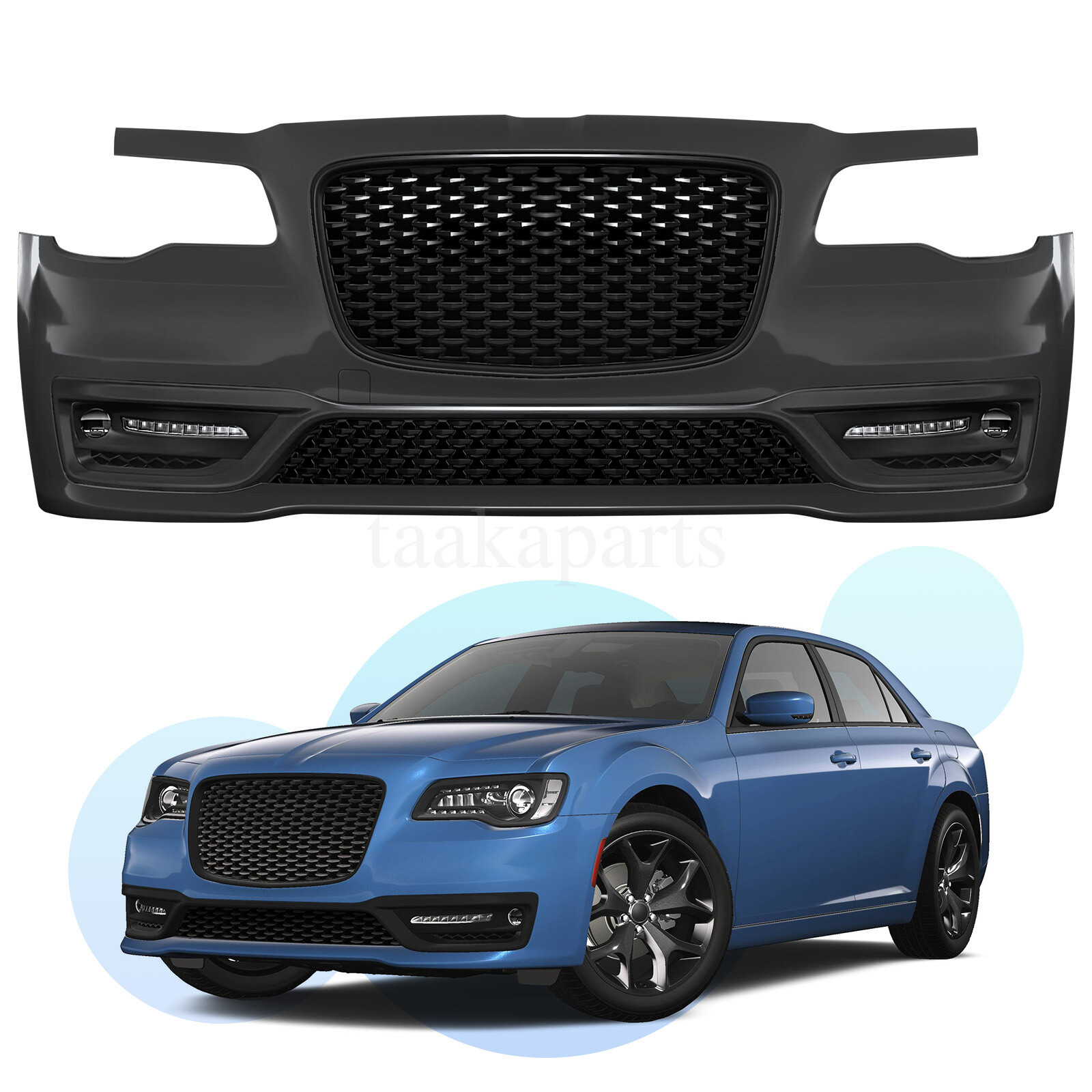 Front Bumper Cover Complete Kit For Chrysler 300C 300 C SRT8 SRT 8 SRT ...