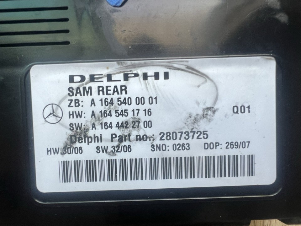 MERCEDES BENZ X164 W164 R GL ML CLASS REAR DELPHI SAM SIGNAL ...