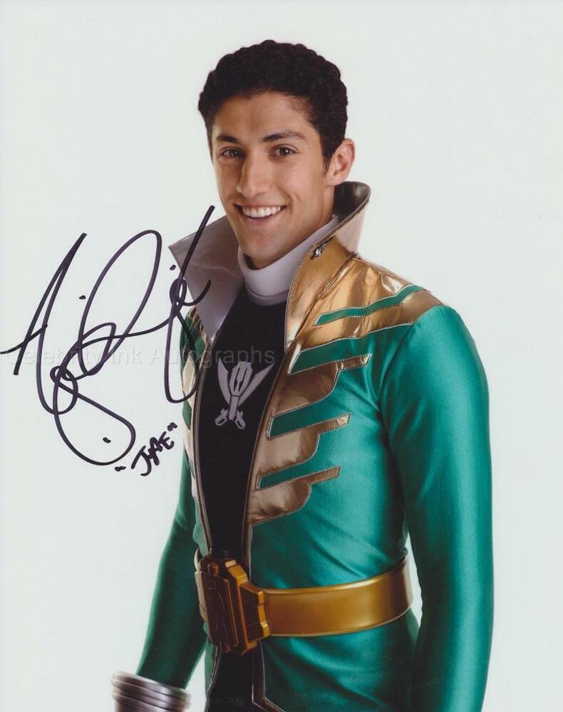 AZIM RIZK as The Green Super Megaforce Power Ranger GENUINE SIGNED ...