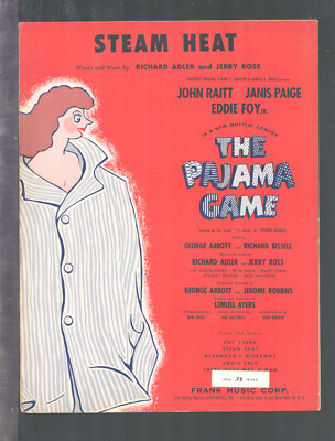 Pajama Game 1954 STEAM HEAT Broadway Show Vintage Sheet Music | eBay
