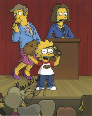 YEARDLEY SMITH SIGNED 8X10 PHOTO THE SIMPSONS LISA SIMPSON AUTOGRAPH ...