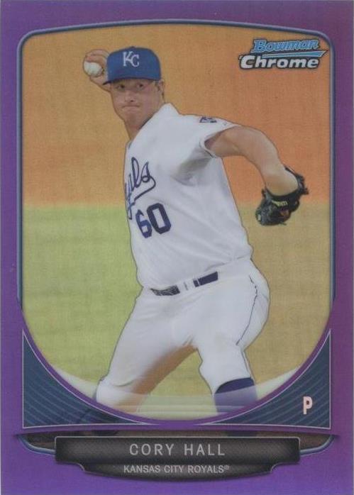 2013 Bowman - Prospects Chrome Cory Hall #BCP26 Purple Refractor /199 ...