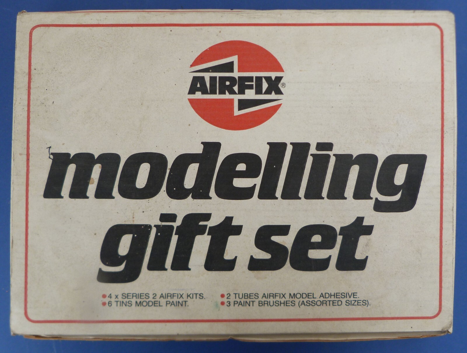 Airfix Modelling Gift Set 1980s. Contains 4 kits, 6 paints, 2 adhesives ...