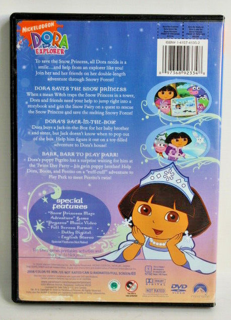 Dora the Explorer - Dora Saves the Snow Princess DVD, 2008 Tested ...