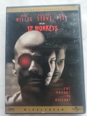12 Monkeys DVD 1998 Collectors Edition Bruce Willis Brad Pitt ...