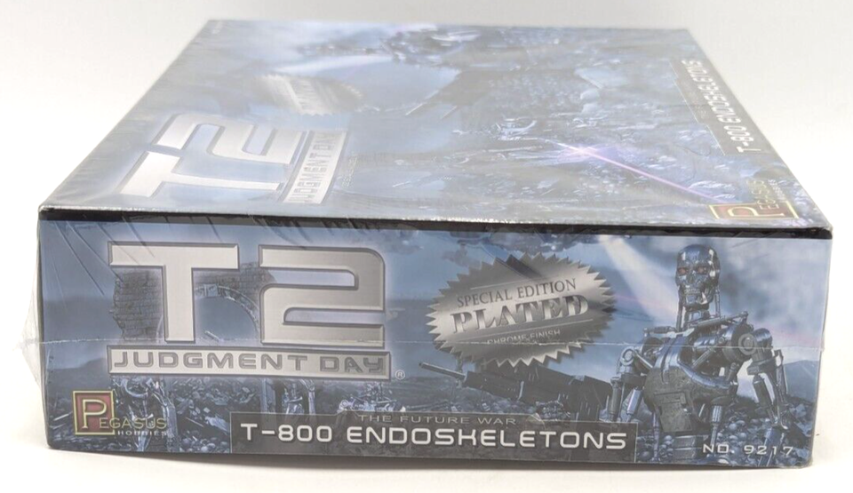 Pegasus 9217 T2 Judgement Day T-800 Endoskeletons Chrome Diorama Model ...