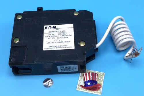 New Circuit Breaker Eaton Cutler Hammer BRCAF120 BRN120AF 20 Amp 1 Pole ...