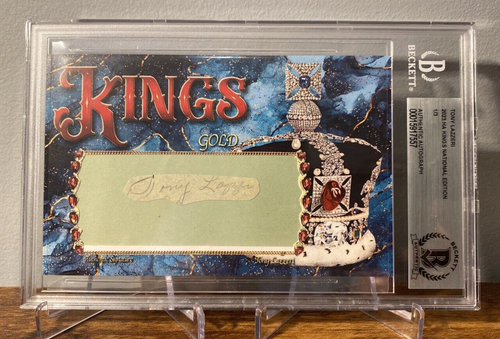 TONY LAZZERI 2023 Historic Autographs HA Kings National Edition CUT ...