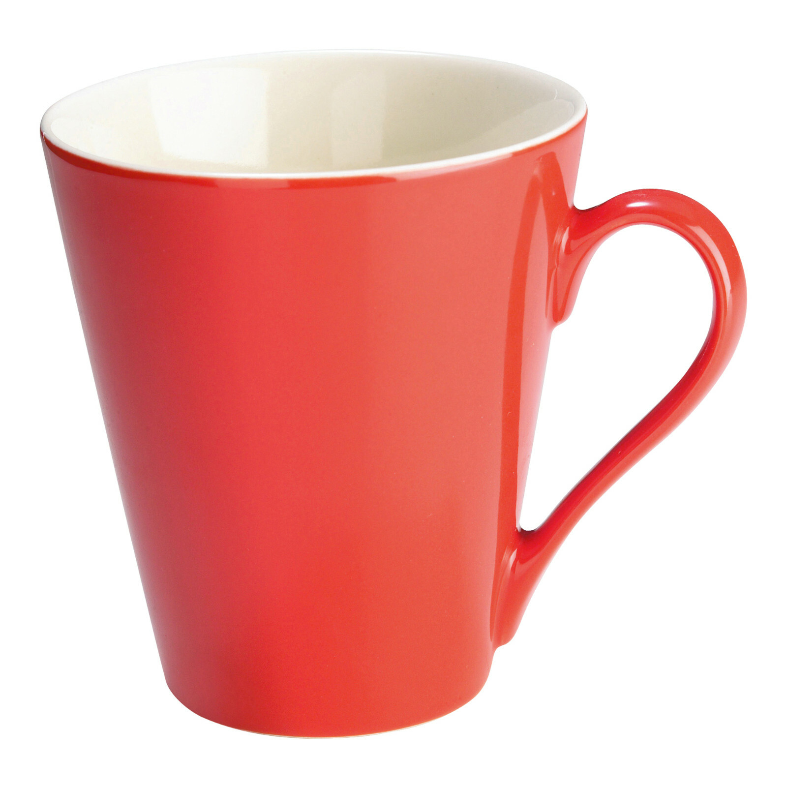 2 Ceramic Cafe Latte Mugs 350ml Coffee Tea Hot Chocolate Breakfast Mug ...