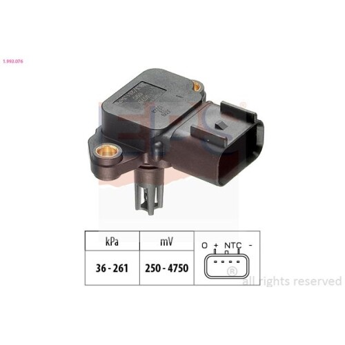 1x Luftdrucksensor, Höhenanpassung EPS 1.993.076 passend für FORD ...