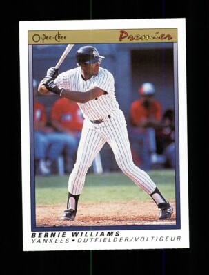 1991 O-PEE-CHEE PREMIER #128 BERNIE WILLIAMS ROOKIE RC - NEW YORK ...