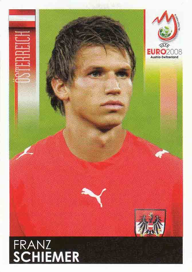 Panini Sticker Fußball Euro 2008 Nr. 158: Franz Schiemer AUT Österreich ...