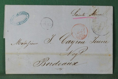 FRANCE Pre stamp cover 1850 St Anne to Bordeaux (Y182) | eBay