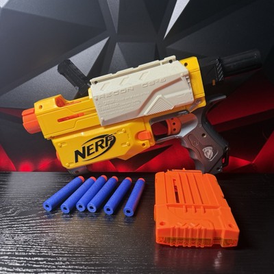 Nerf Recon CS-6 Toy Gun Blaster Yellow (no attachments) - Includes 6 ...