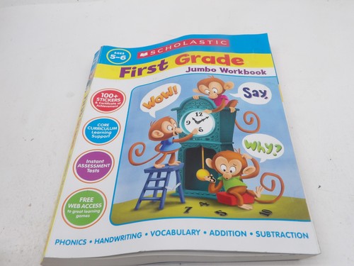 Scholastic First Grade Jumbo Workbook Ages 5-6 Book Unused | eBay