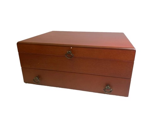 Reed & Barton 44C Bristol Cherry Finish Flatware Chest | eBay