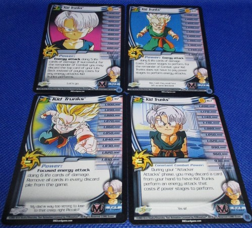 Dragon Ball Z - Kid Trunks Trading Playing Card Lot - DBZ | eBay