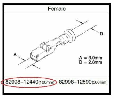 (1 piece) Toyota Wire Terminal Repair W W 82998-12440 | eBay