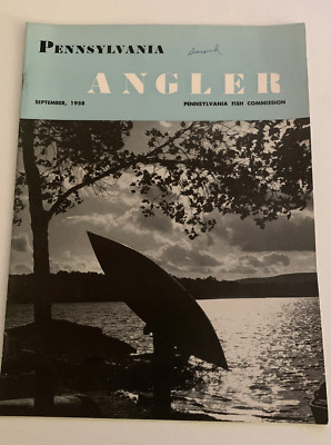 VINTAGE Pennsylvania Angler Magazine Sept 1958 Illustrated Fishing ...