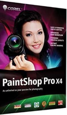 Corel PaintShop X4 Pro w/ Manual PC CD photo image editing effects retouch tools | eBay