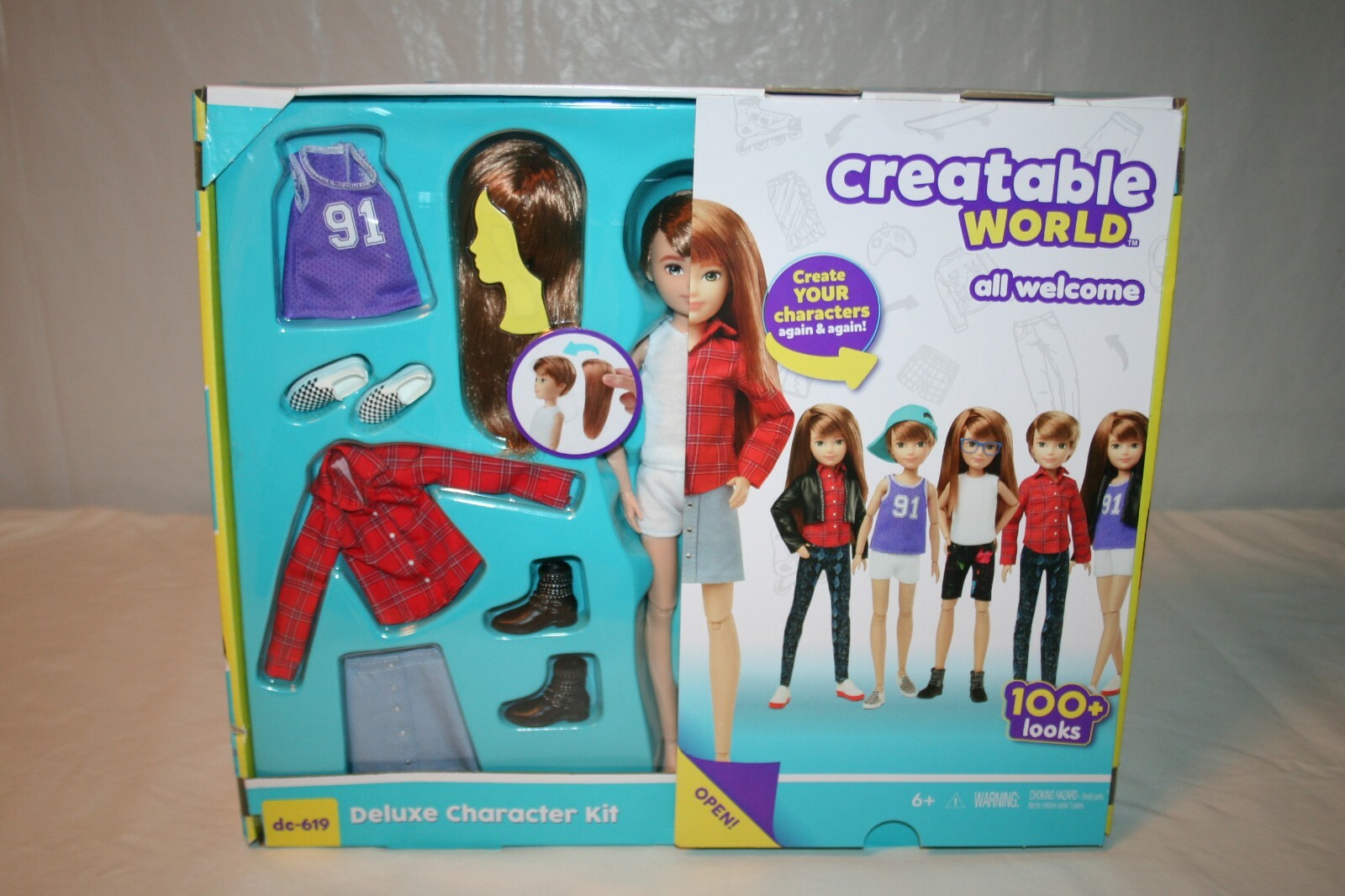 Creatable World Deluxe Character Doll Kit DC-619 Straight Copper Hair NIB