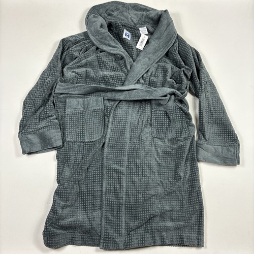 Majestic International Robe Luxurious Thick Heavy Cotton Velour Blue ...