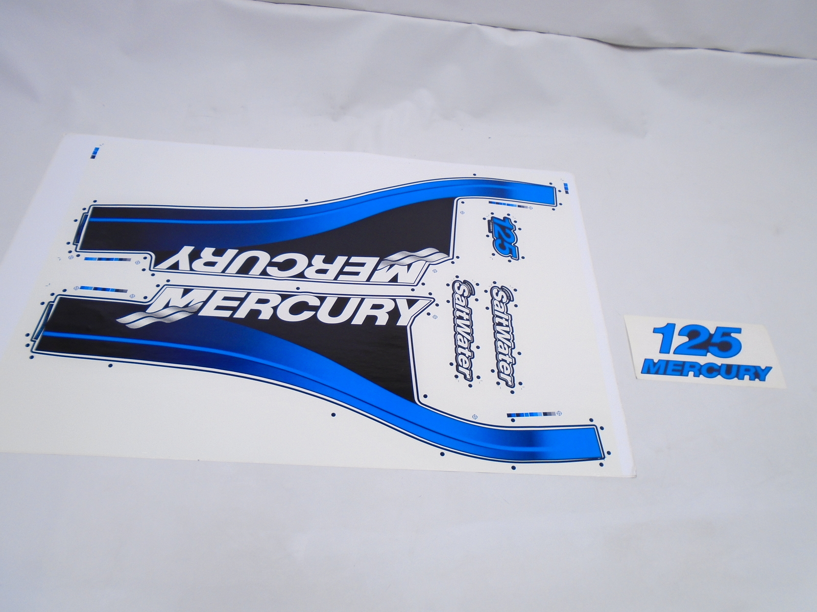MERCURY QUICKSILVER 37 - 803166A00 125 SALTWATER DECAL SET OF (6 ...