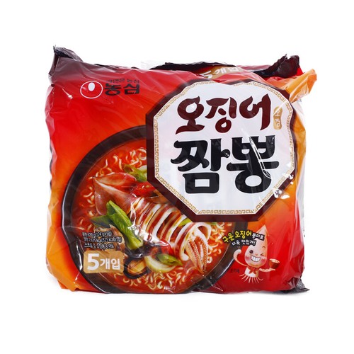 Korean Hot Spicy Instant Noodle NONGSHIM OJingO CHAMPONG JJAMPPONG ...