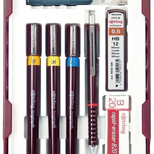 ROTRING Isograph College Set - 0.20mm/0.40mm/0.80mm - NEW | eBay