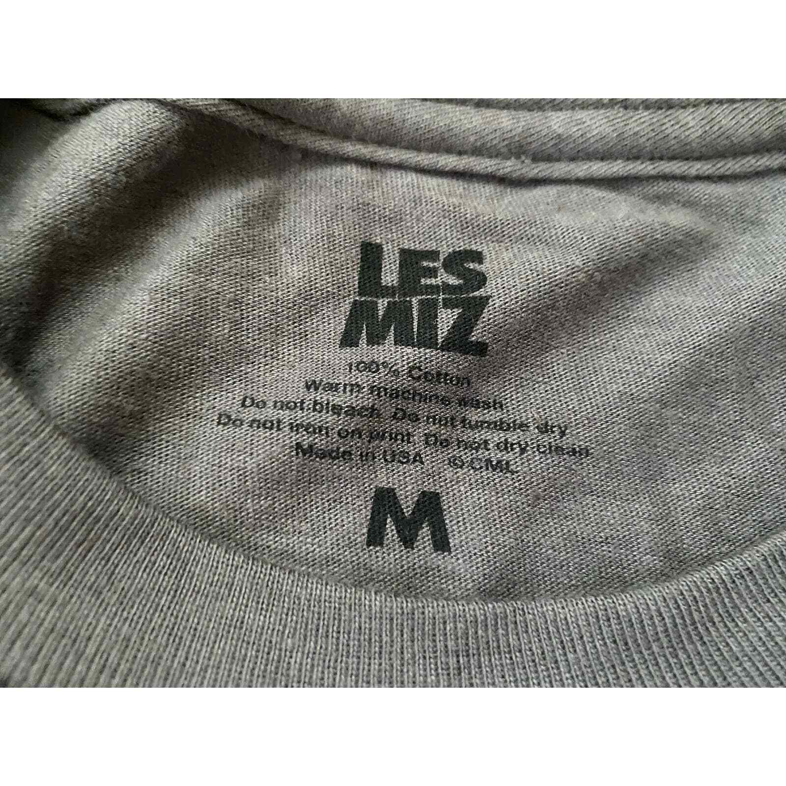 Les Miserables Logo Gray Shirt Medium Les Miz Brand US Tour | eBay