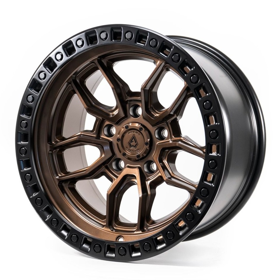 4-New 17" Arena Hustle Wheels 17x9 5x5/5x127 -12 Bronze Black Lip Rims ...