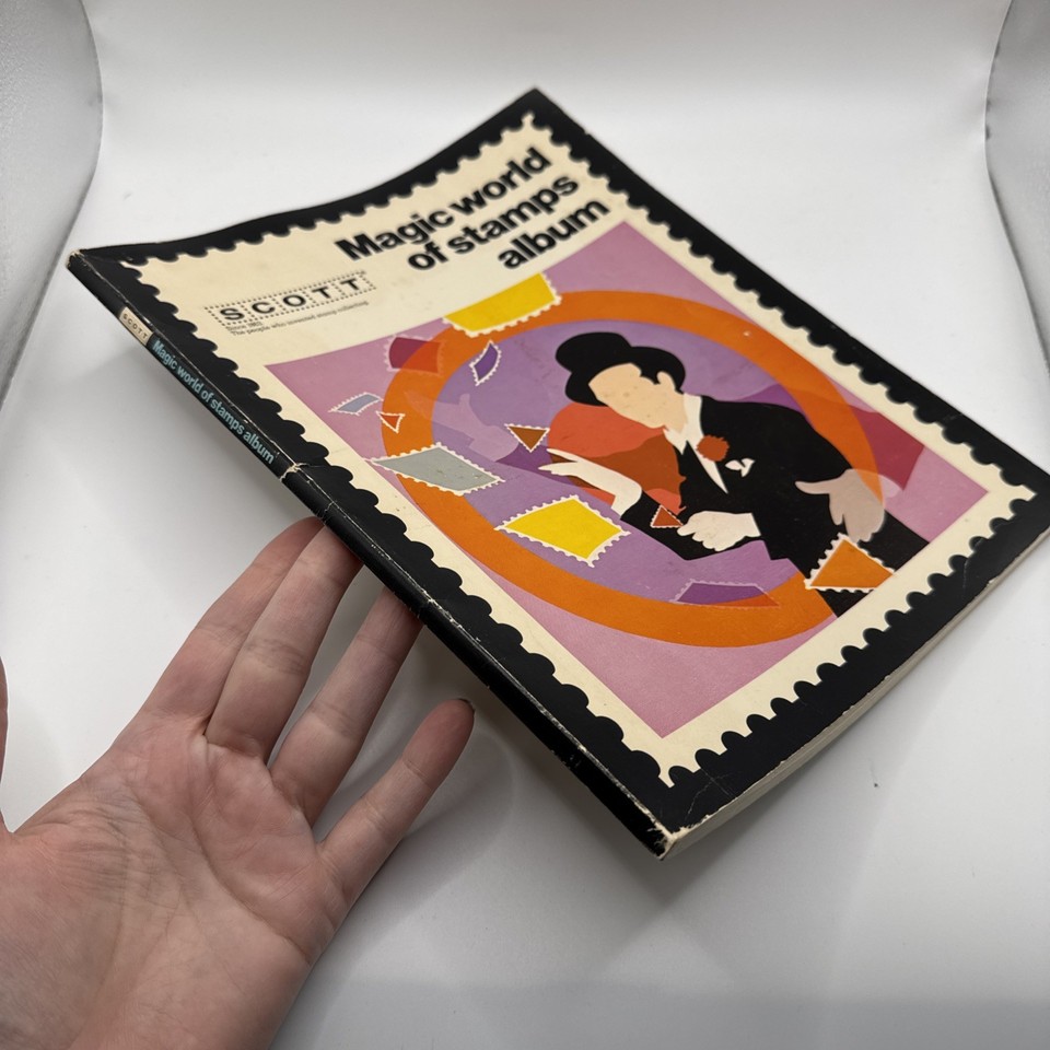 Vintage Scott Magic World of Stamps Stamp Book Album 1970's with 17 ...