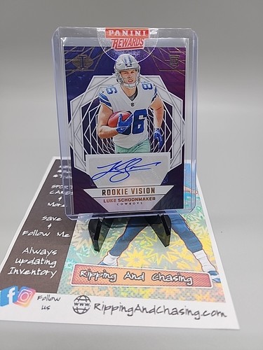 2023 Panini Illusions Luke Schoonmaker RC Rookie Vision Auto /199 ...