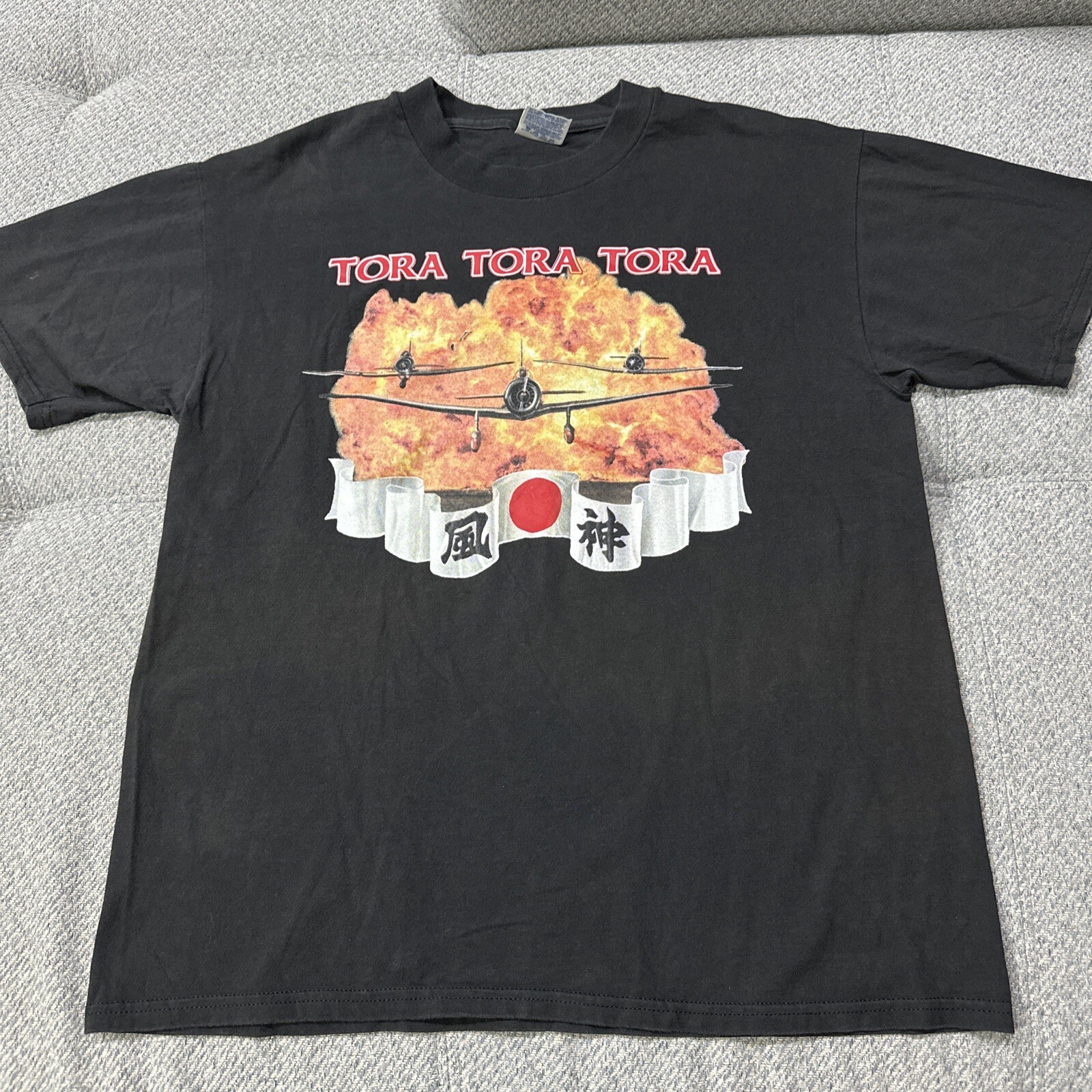Tora Tora Tora Movie Promo Vintage Black T-Shirt Graphic Plane Size ...