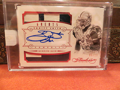 Panini Flawless Ruby On Card Autograph Jersey Cowboys Emmitt Smith 06/ ...