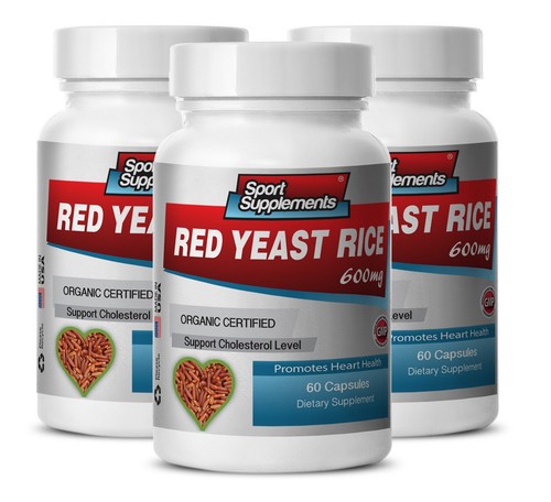 Red Yeast Extract - Organic Red Yeast Rice 600mg - Cardiovascular ...