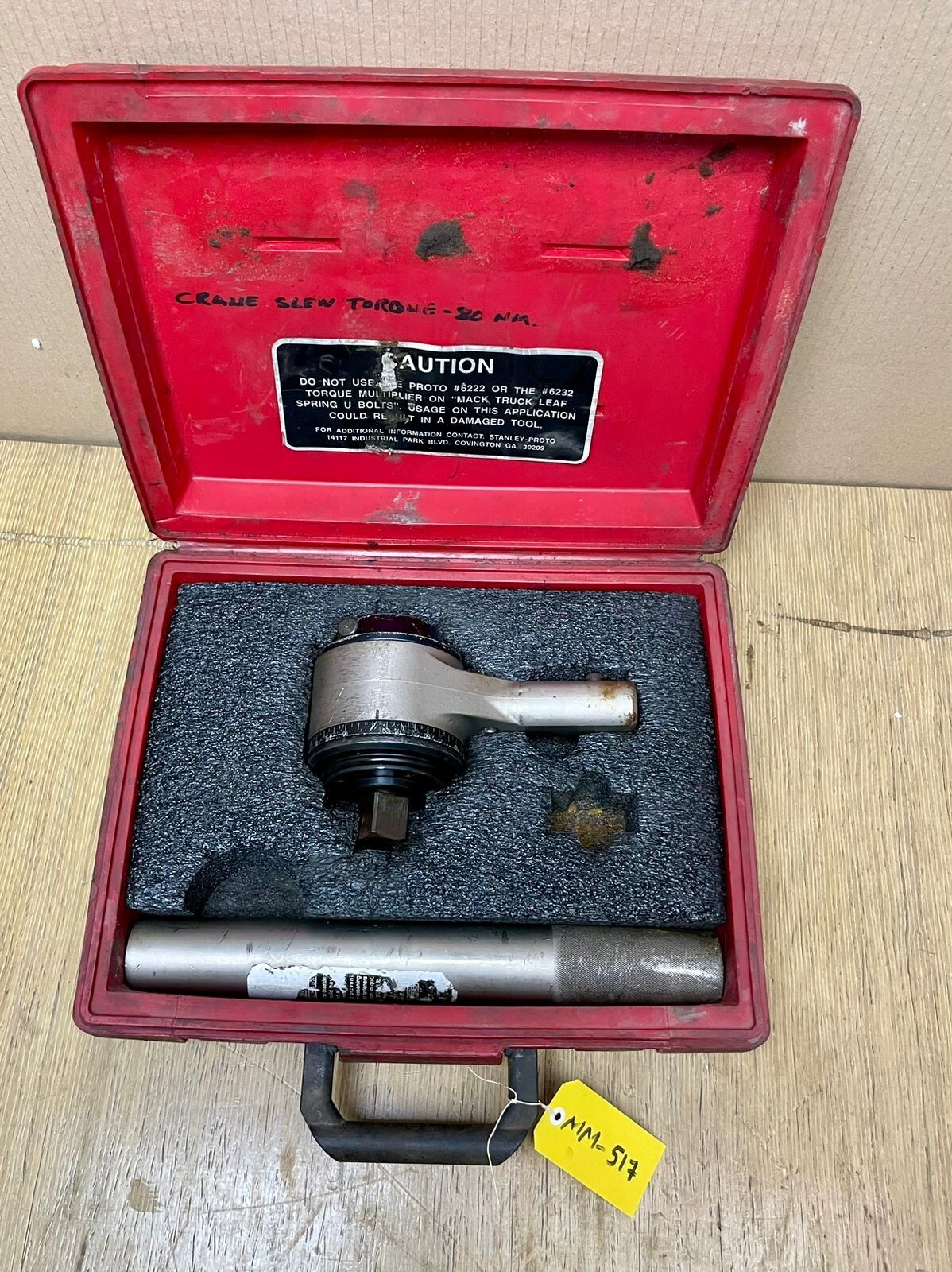 Proto Stanley 6222 Torque Multiplier Capacity 2200 FT.-LB 2983 NM 1:13 ...