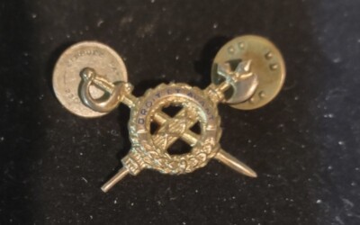 Antique United States Army Inspector General Droit Et Avant Lapel Pin ...