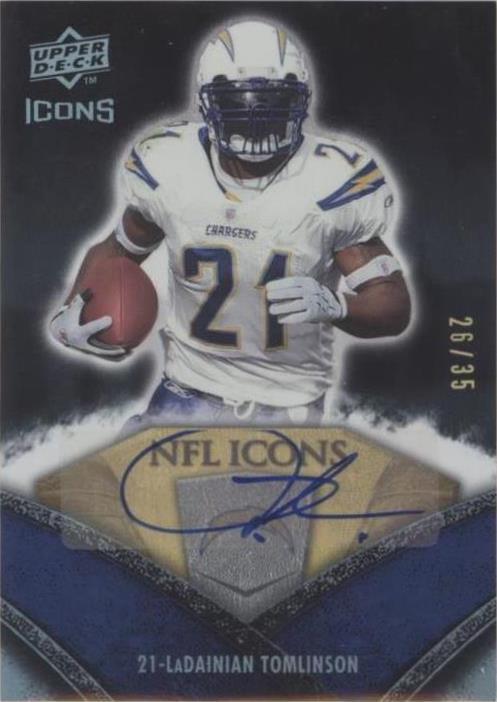 2008 Upper Deck Icons - Nfl Icons LaDainian Tomlinson #NFL30 Rainbow ...