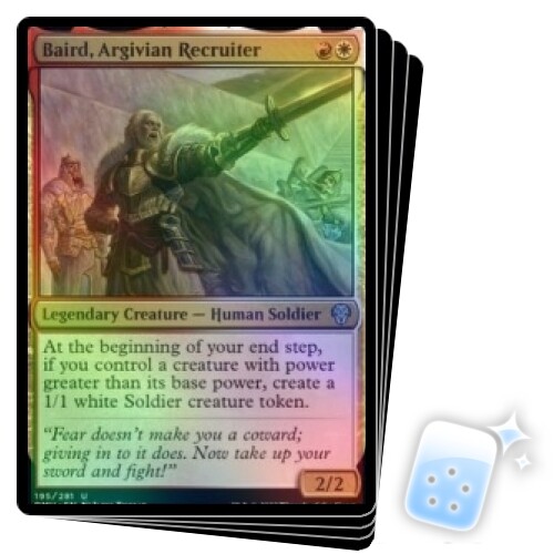 FOIL BAIRD, ARGIVIAN RECRUITER X4 Dominaria United DMU Magic MTG MINT ...