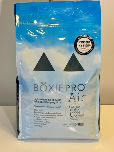 BoxiePro Deep Clean, Scent Free, Probiotic Clumping Cat Litter - Clay ...