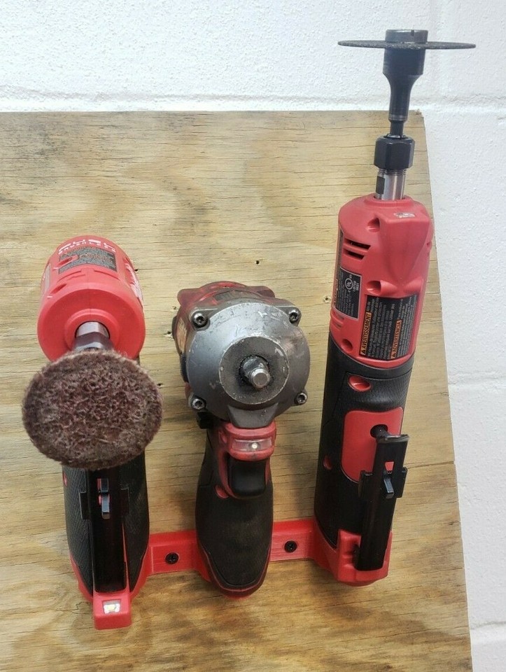 Milwaukee Tools M12 TRIPLE Tool Holder Wall Mount **LIFETIME GUARANTEE ...