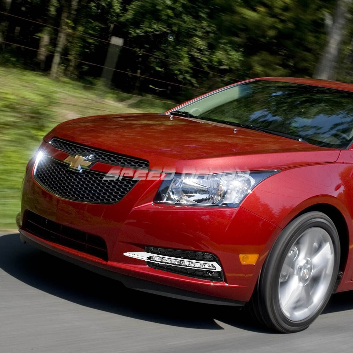 FOR 11-16 CHEVY CRUZE FULL LED DRL OE BUMPER FOG/DAYTIME RUNNING LIGHT ...