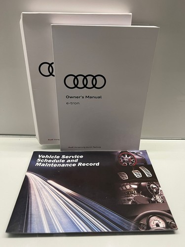 AUDI E TRON OWNERS PACK / HANDBOOK / MANUAL + WALLET. 2018~2022 (2020 ...