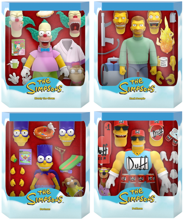 The Simpsons - Wave 2 Ultimates! 7” Scale Action Figure Assortment (Set ...